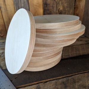 8" Wood Circle Disc Plaques, BALTIC BIRCH Wooden Circles, Unfinished ...