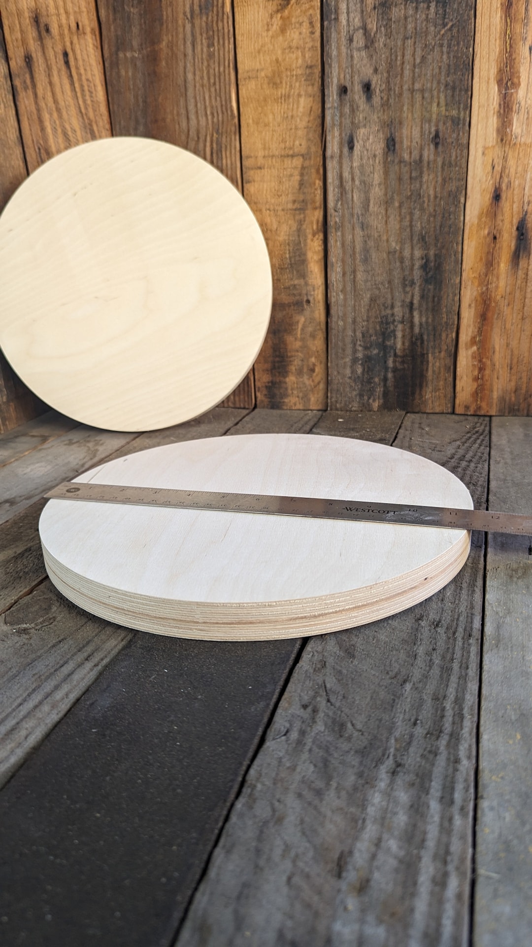 11.5" (11-1/2") Wood Circle Disc Plaques, BALTIC BIRCH Wooden Circles ...