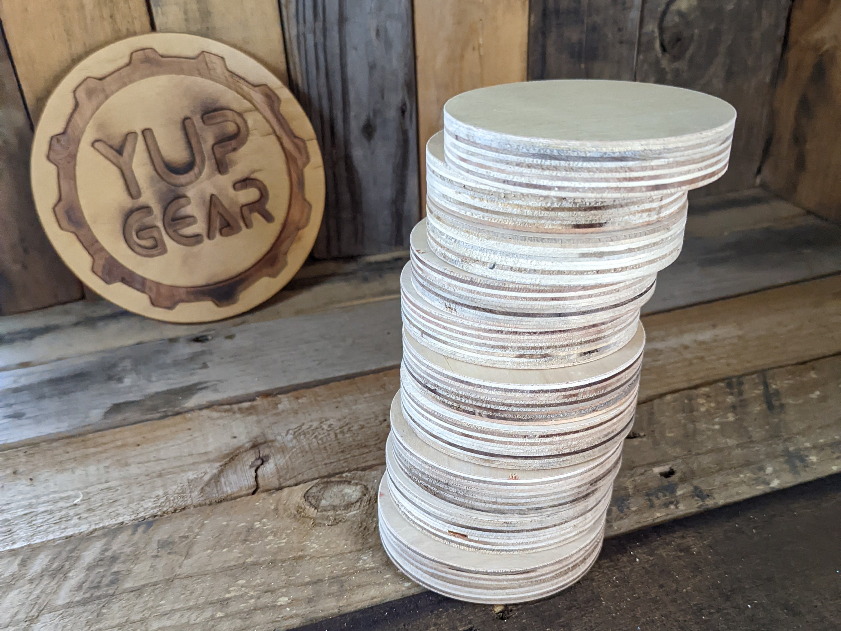 4 Wood Circle Disc Plaques BALTIC BIRCH Wooden - Etsy