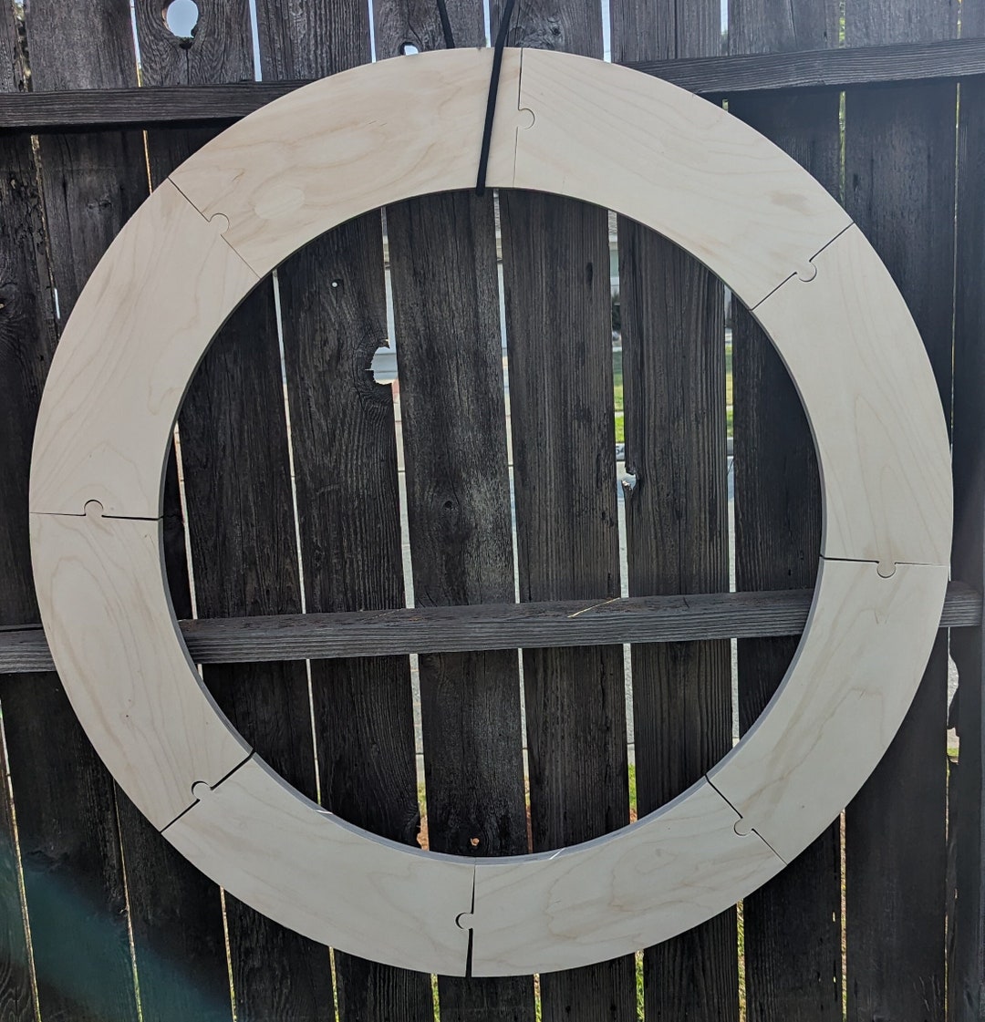 44" Wood Donut Ring With 32" Center Hole, BALTIC BIRCH Wooden Circles ...
