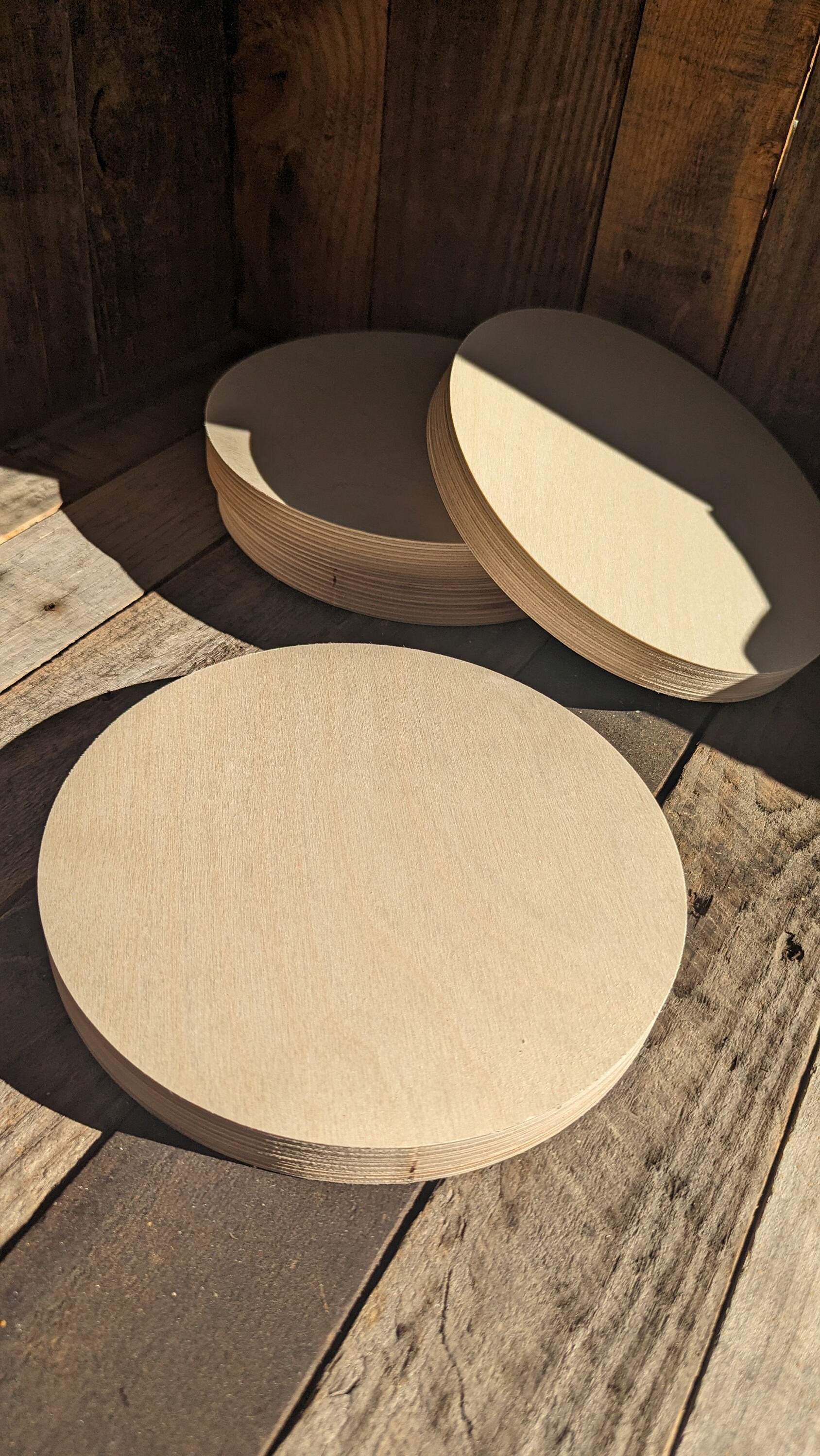 9 Wood Circle Disc Plaques BALTIC BIRCH Wooden Circles - Etsy