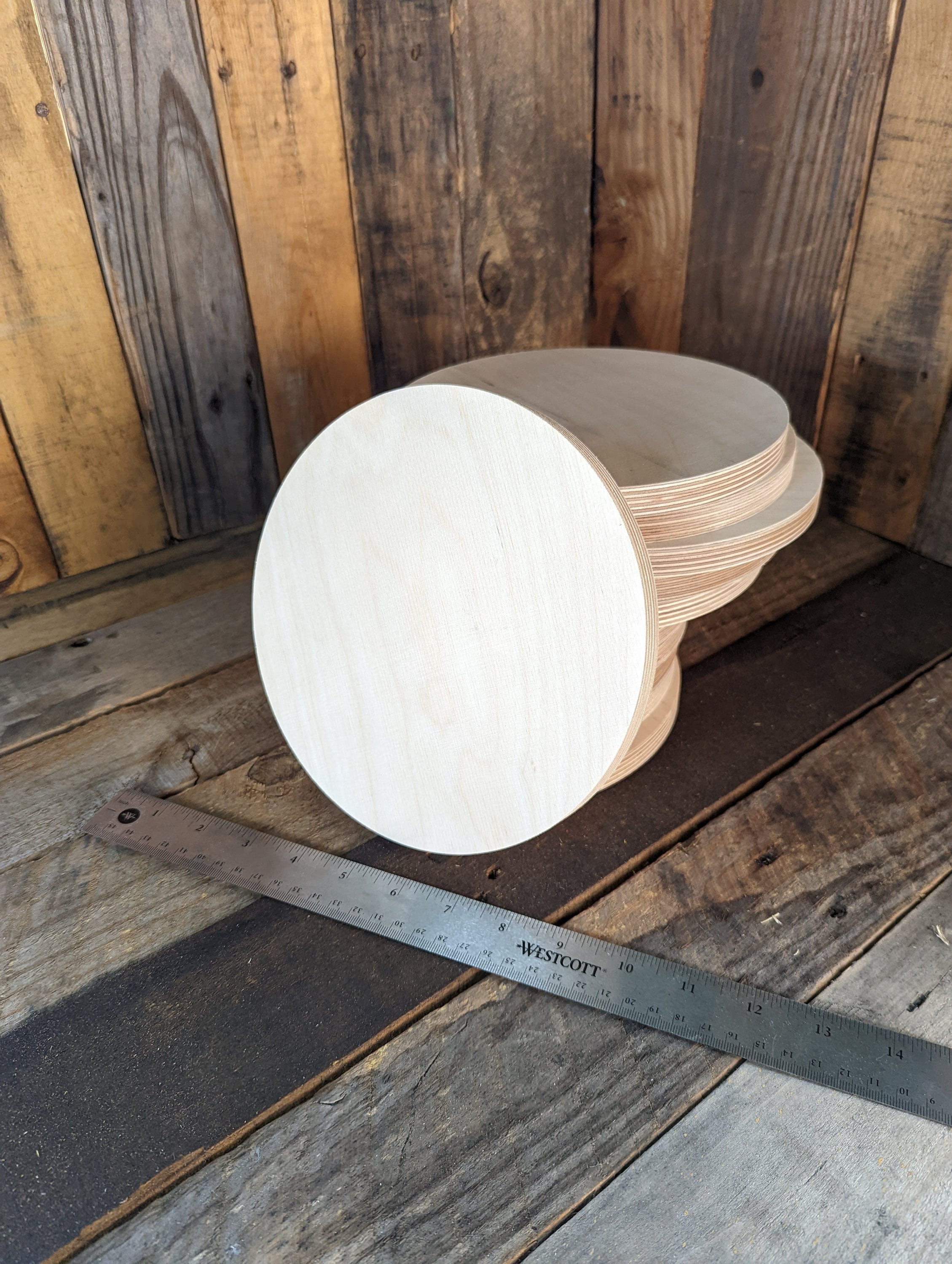 8" Wood Circle Disc Plaques, BALTIC BIRCH Wooden Circles, Unfinished ...
