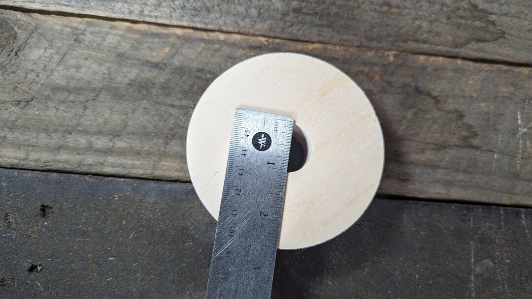 4" Wood Donut Ring, 1" Center Hole - BALTIC BIRCH - Wooden Circles ...
