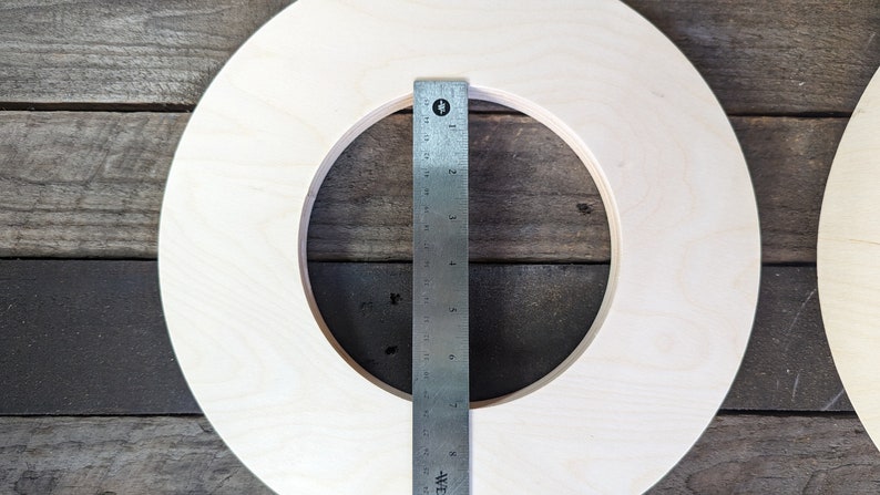 13 Wood Circle Disc With 7 Center Hole BALTIC - Etsy