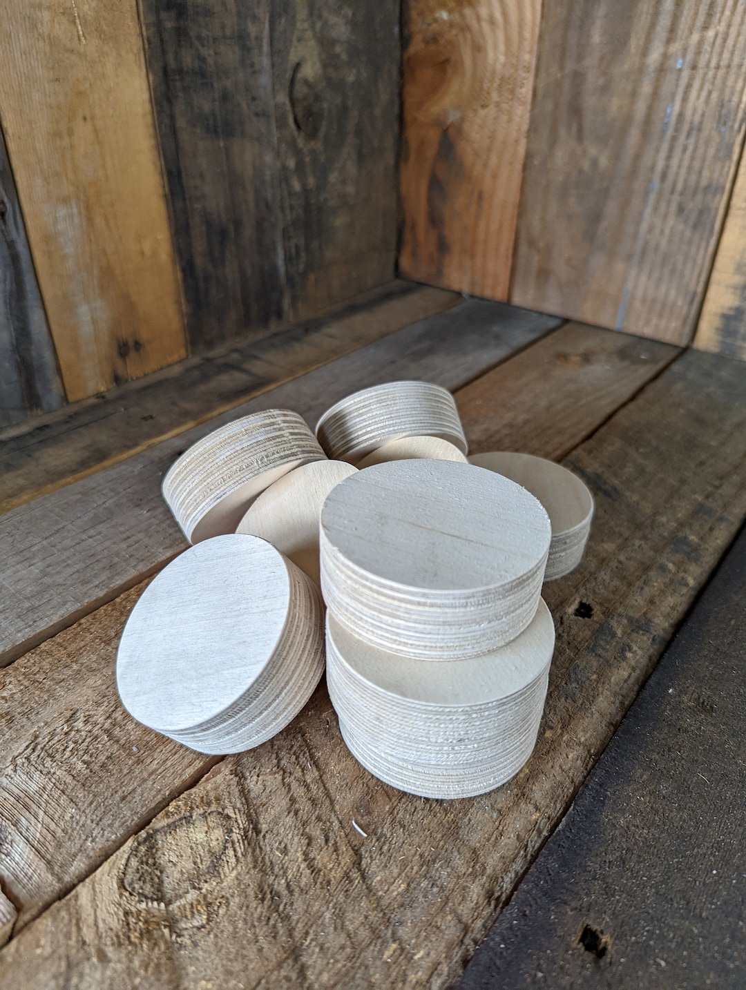 2.5" (2 1/2") Wood Circle Disc Plaques, BALTIC BIRCH - Wooden Circles ...