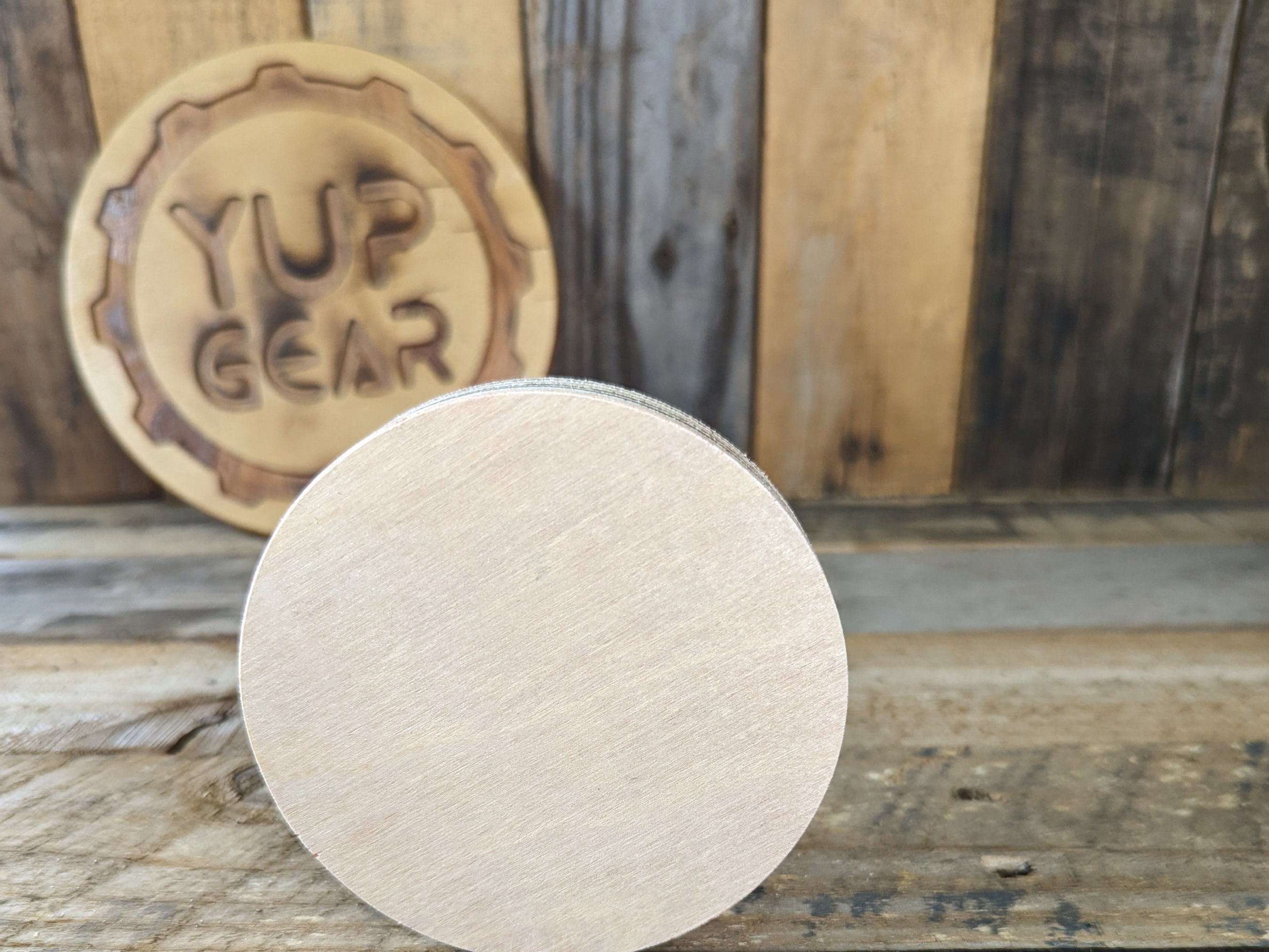 4 Wood Circle Disc Plaques BALTIC BIRCH Wooden - Etsy