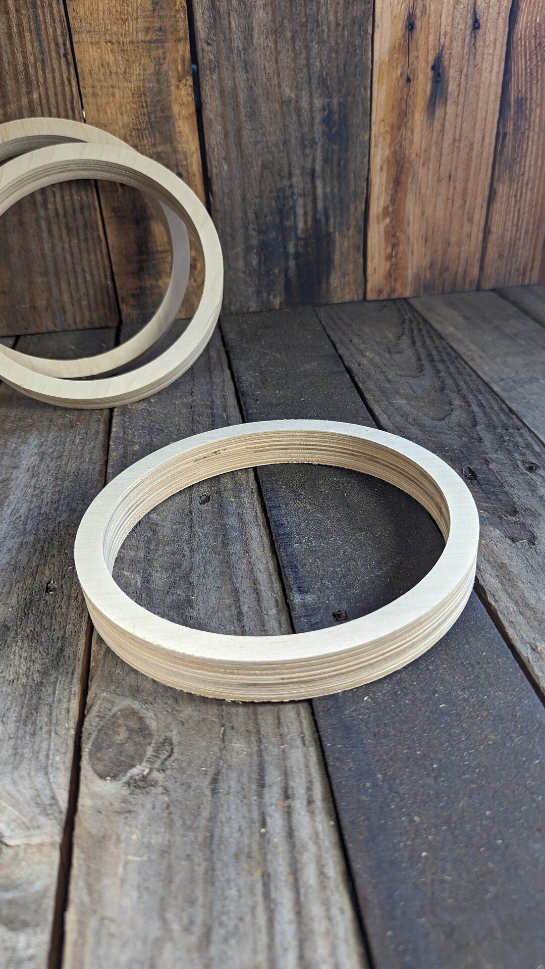 7.5" Wood Circle Disc With 6.5" Center Hole, BALTIC BIRCH Wooden ...