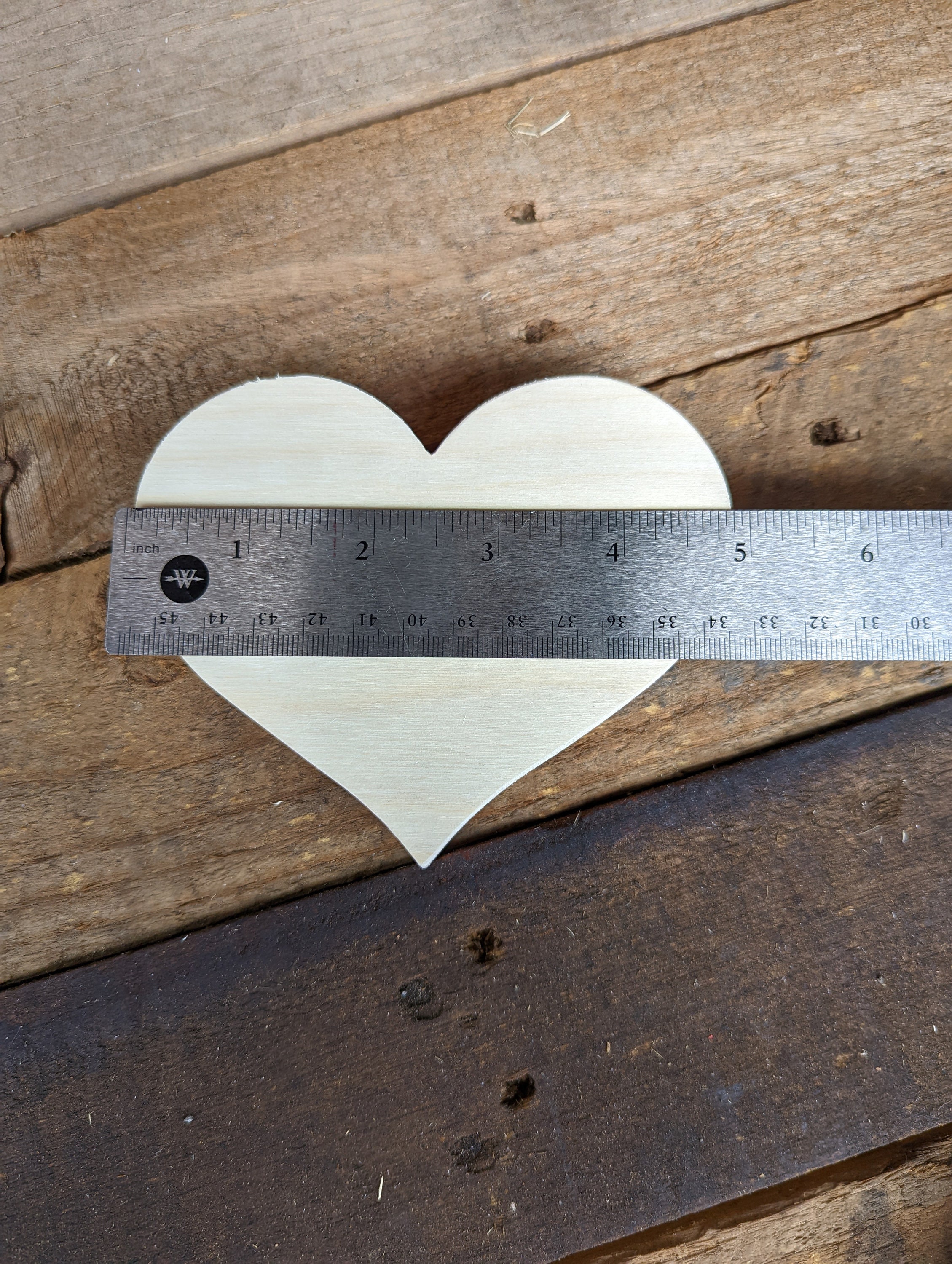 4 Tall Wood Heart Plaques BALTIC BIRCH Wooden Heart - Etsy