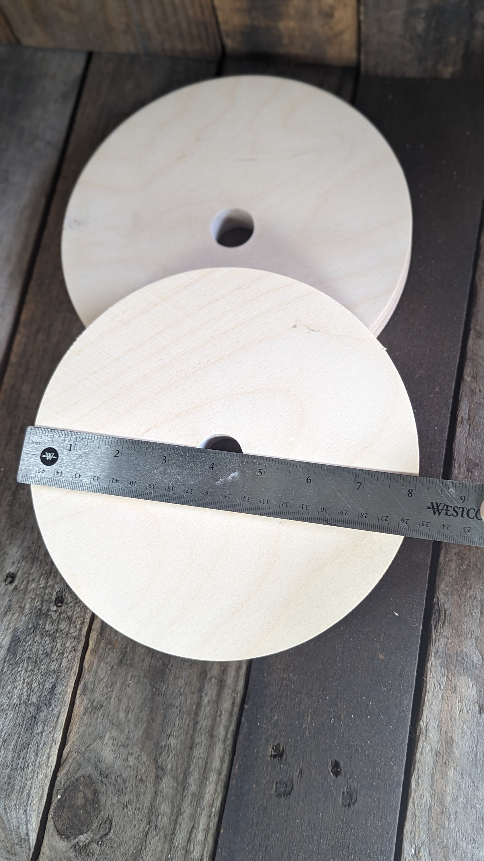 8 Wood Donut Ring With 1 Center Hole. Baltic Birch - Etsy