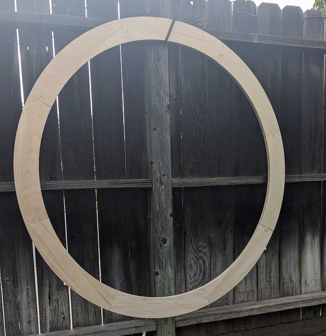 50" Wood Donut Ring With 43" Center Hole, BALTIC BIRCH Wooden Circles ...