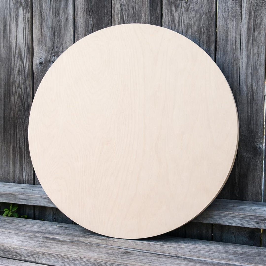27" Wood Circle Disc Plaques, BALTIC BIRCH Wooden Circles, Blank ...