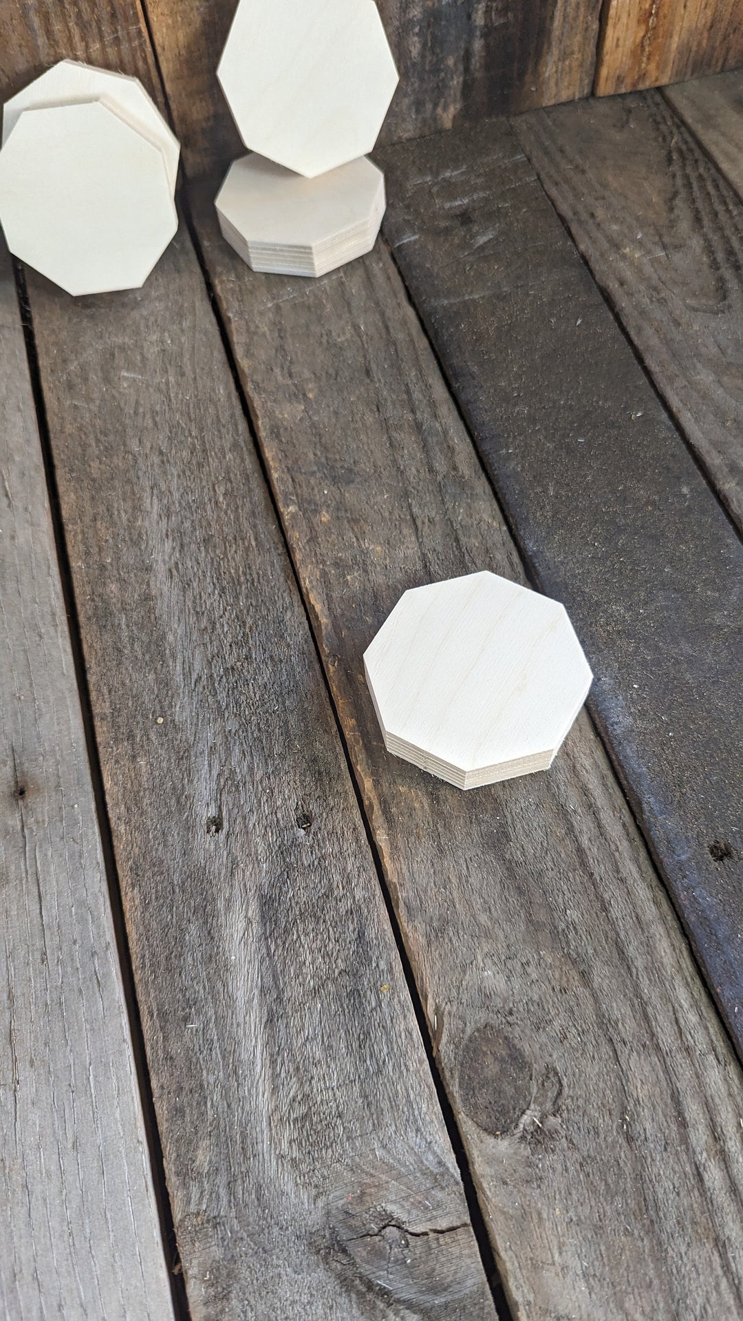 3" Wood Octagon Plaques, BALTIC BIRCH Wooden Eight Sided Shape, Blank ...