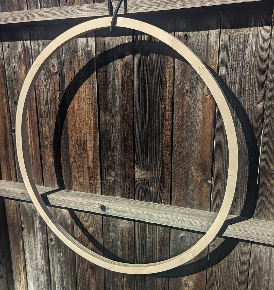 32" Wood Donut Ring With 30" Center Hole, BALTIC BIRCH Wooden Circles ...