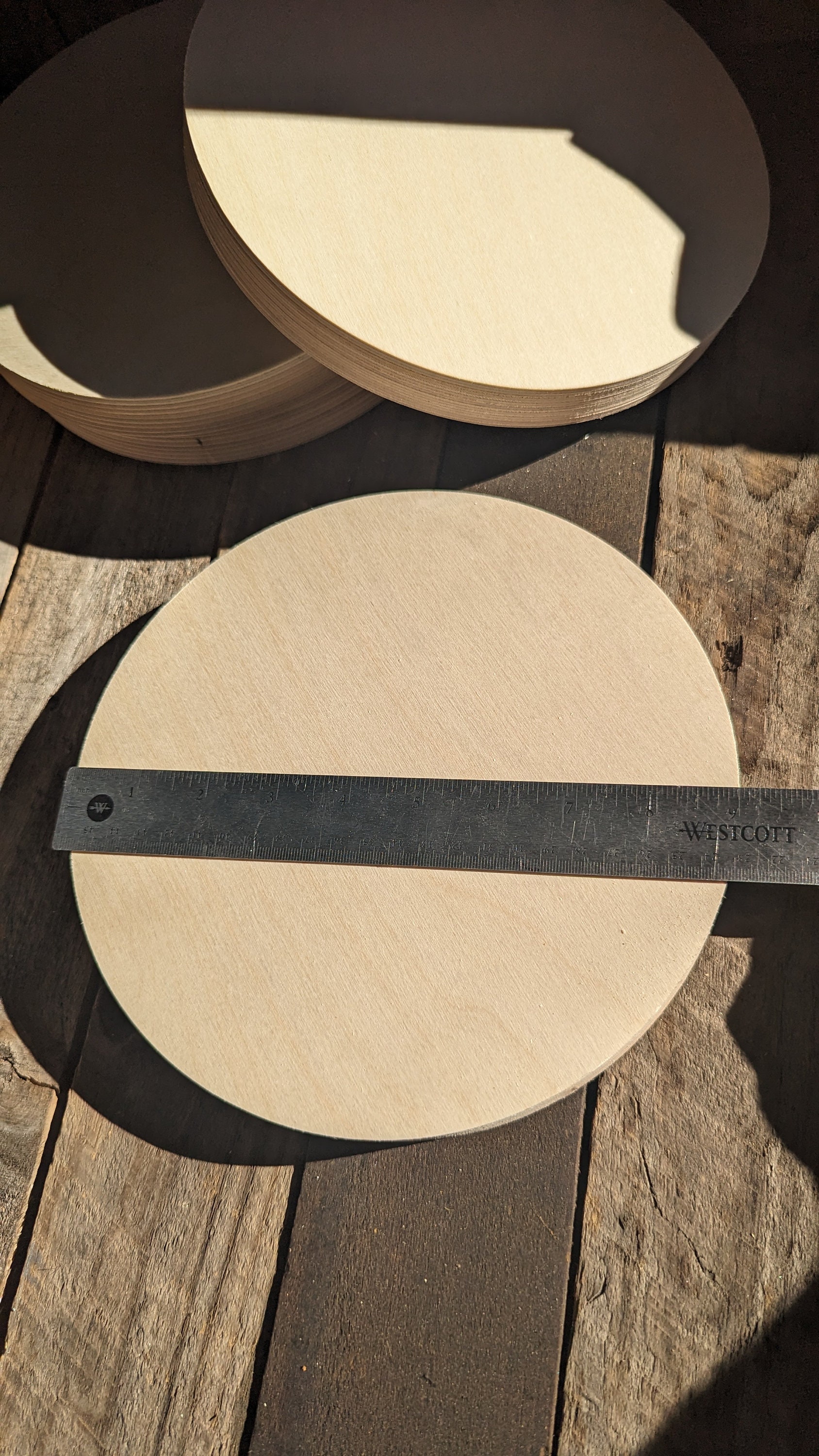 9 Wood Circle Disc Plaques BALTIC BIRCH Wooden Circles - Etsy