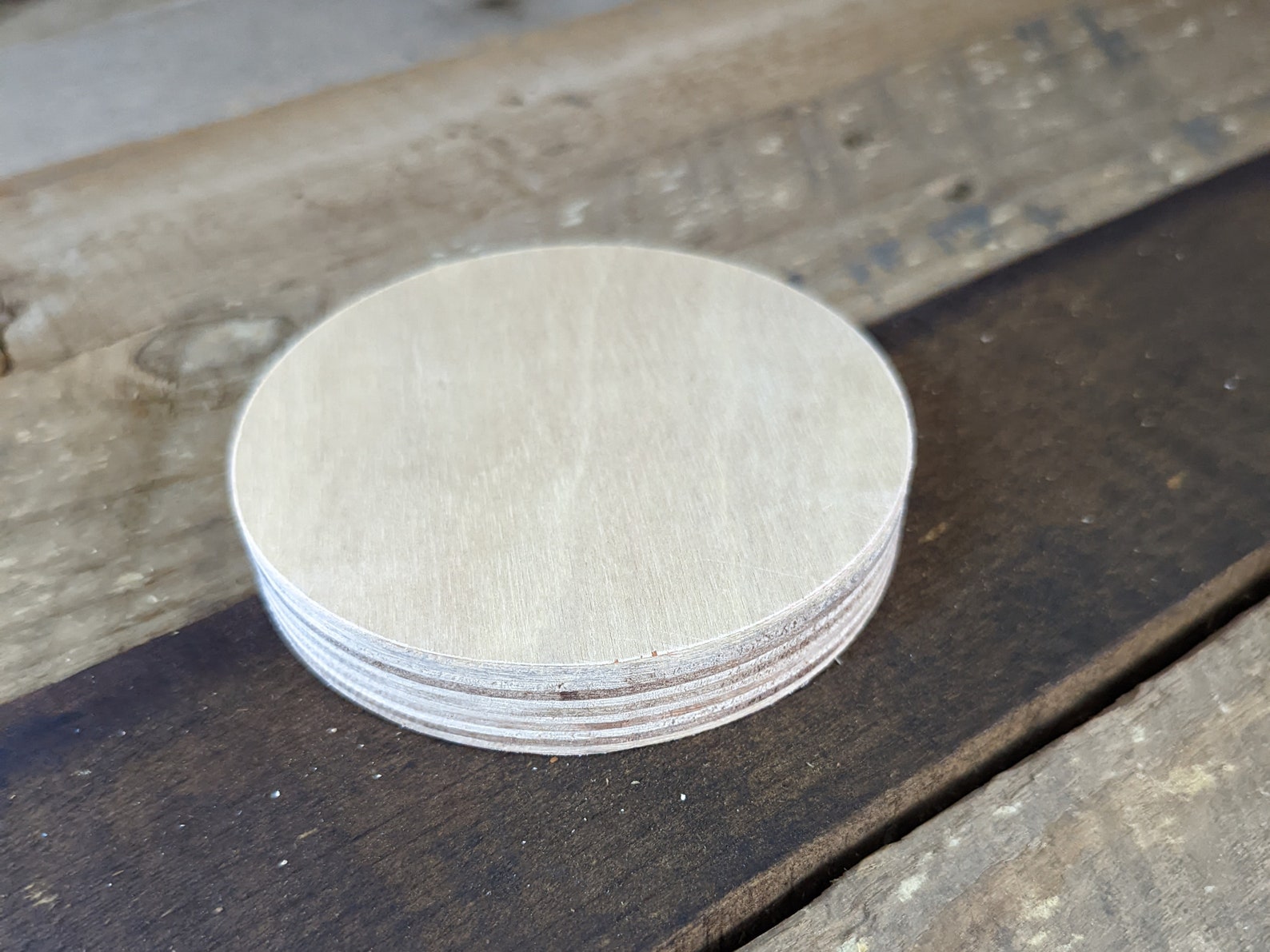 4 Wood Circle Disc Plaques BALTIC BIRCH Wooden - Etsy