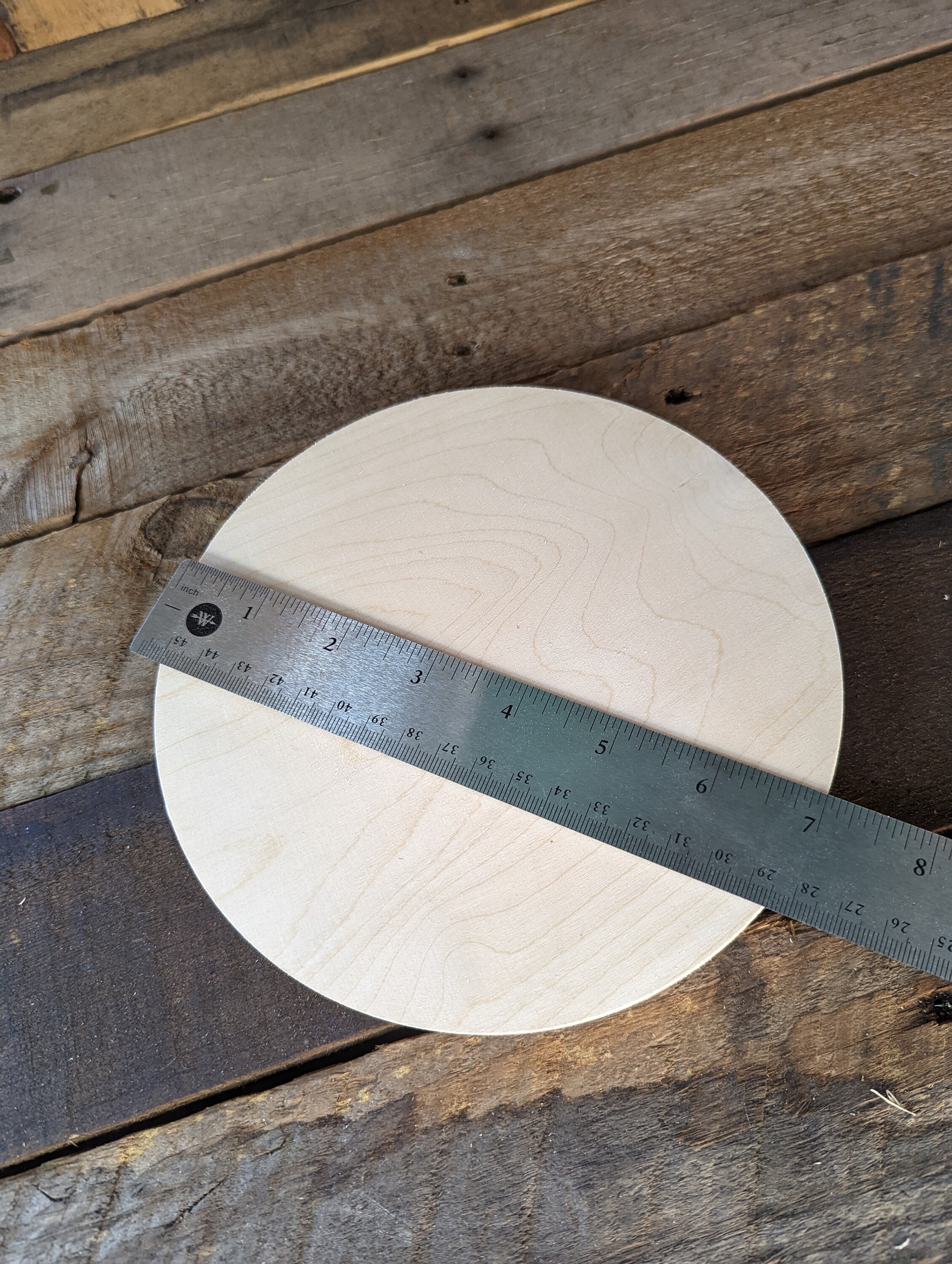 7 Wood Circle Disc Plaques BALTIC BIRCH Wooden Circles - Etsy