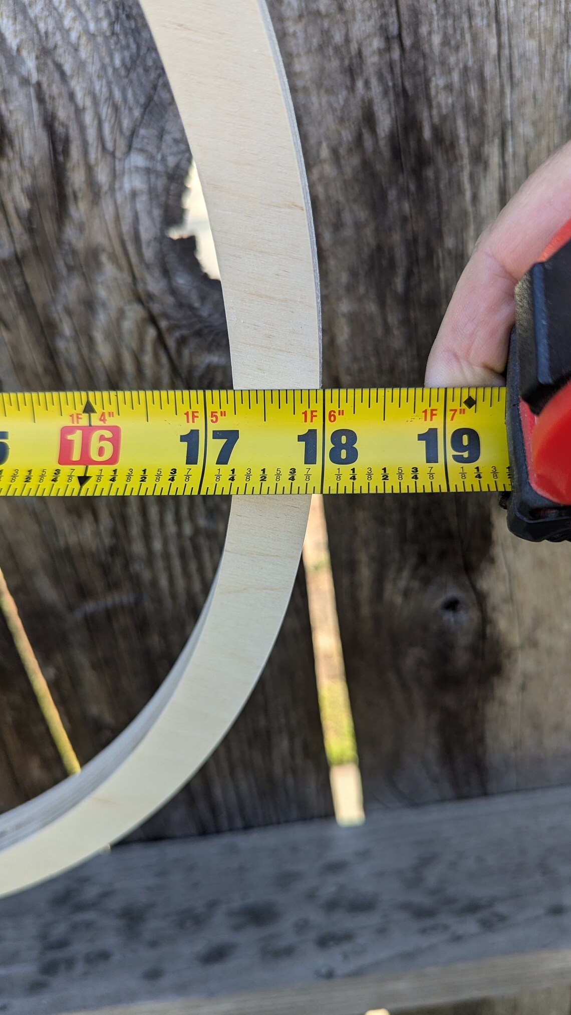 18" Wood Donut Ring With 16.5" Center Hole, BALTIC BIRCH Wooden Circle ...
