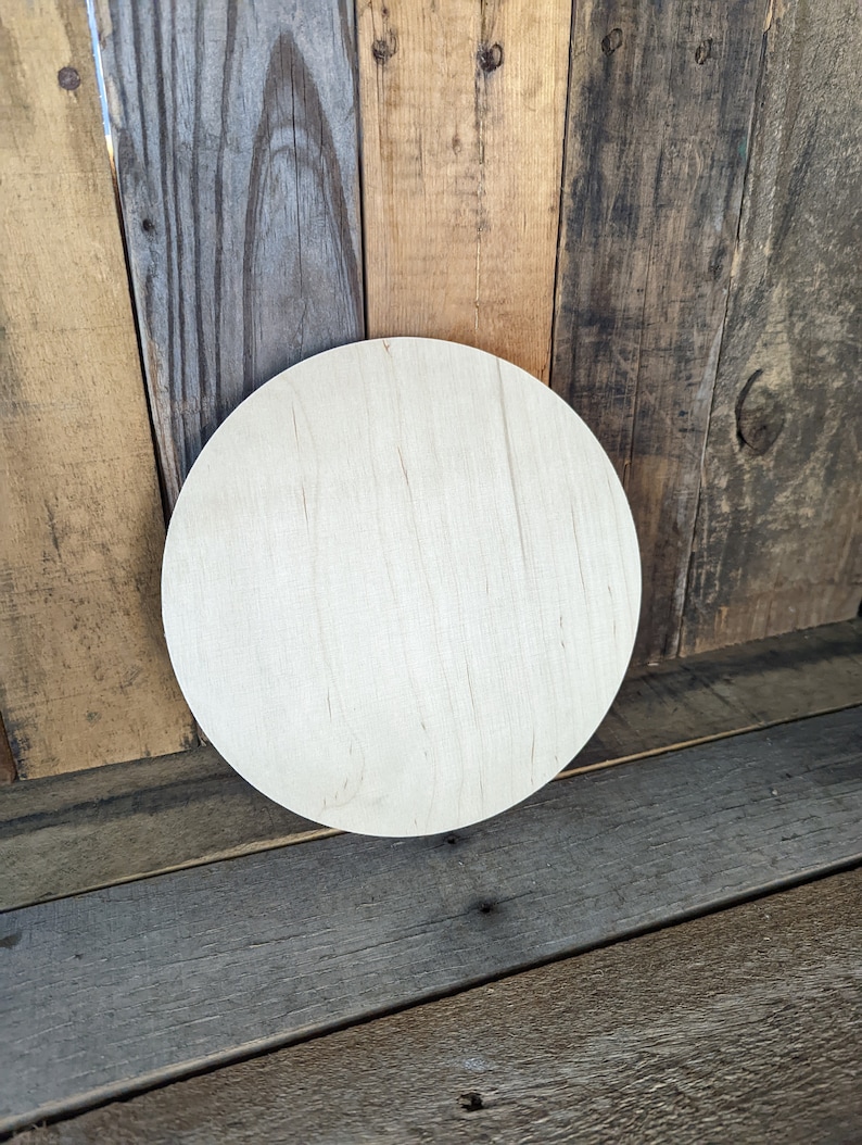 8 Wood Circle Disc Plaques BALTIC BIRCH Wooden Circles - Etsy