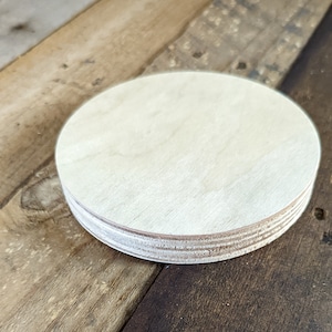 5" Baltic Birch Wood Circle, DIY Crafting Plaque - Etsy