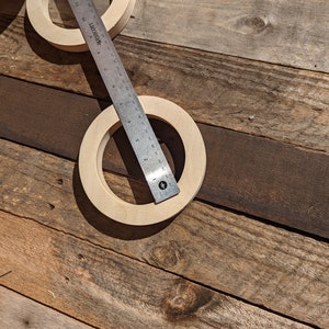 6" Wood Donut With 4.25" (4 1/4") Hole, BALTIC BIRCH - Wooden Circles ...