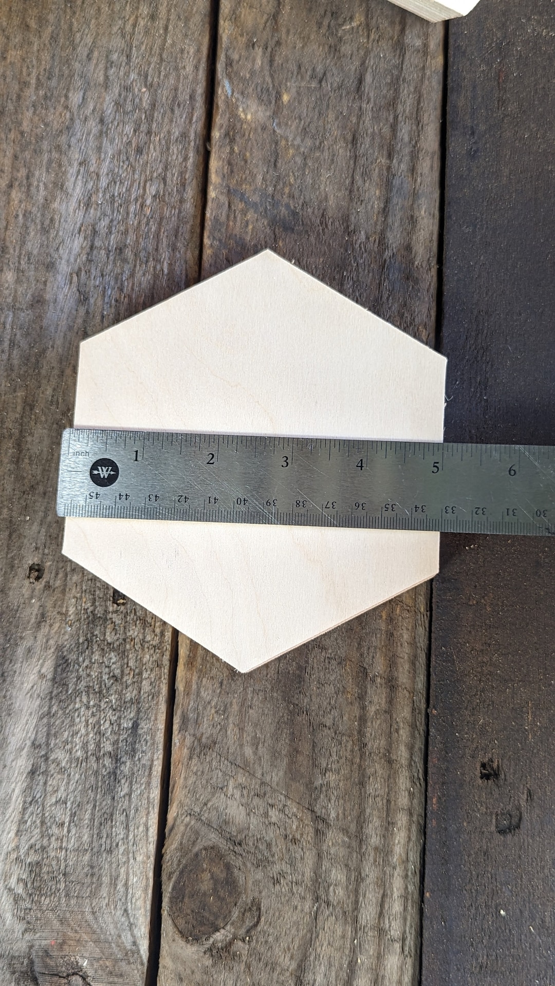 5" Wood Hexagon Plaques, BALTIC BIRCH Wooden Six Sided Shape, Blank ...