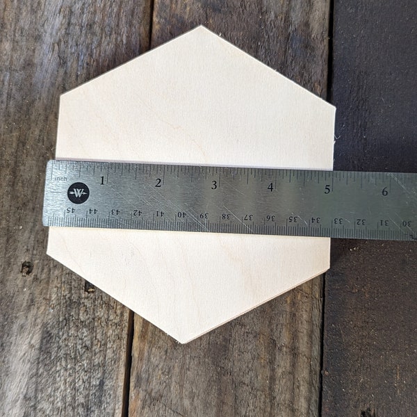 Wooden Hexagon Plaque - Etsy