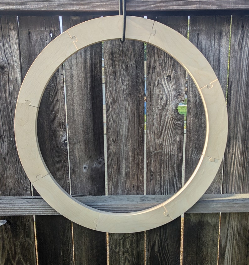 27" Baltic Birch Wood Circle Ring, 22" Center Hole, Craft Supply - Etsy