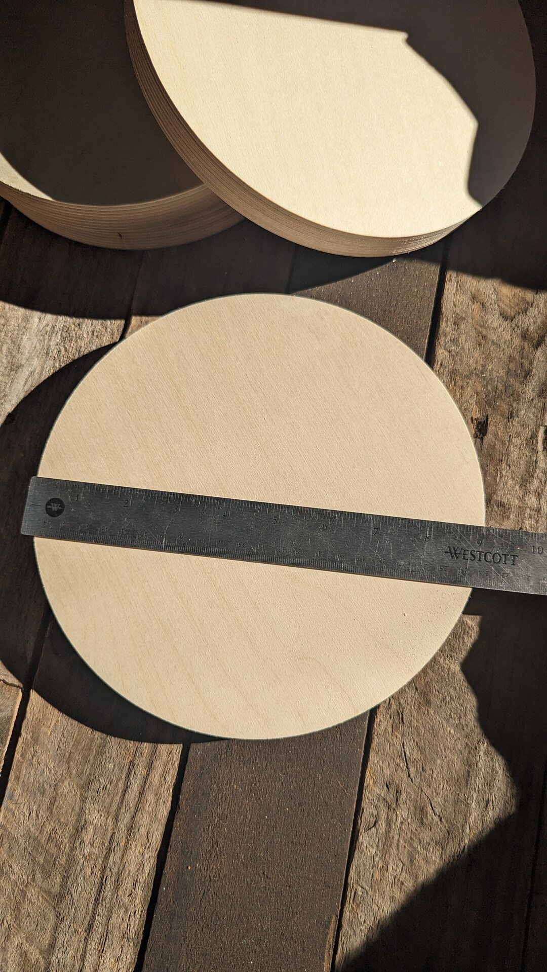 9" Wood Circle Disc Plaques, BALTIC BIRCH Wooden Circles, Blank Circles ...