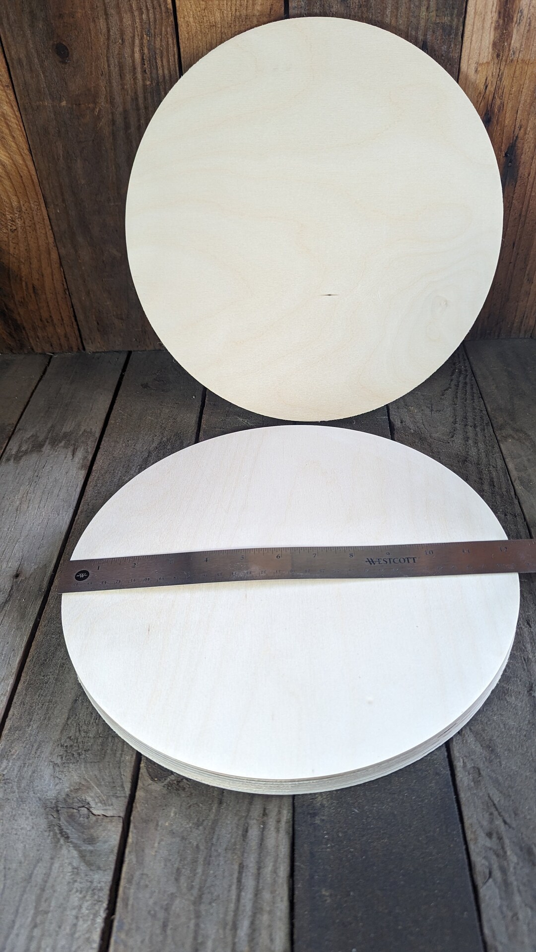 12.25" Wood Circle Disc Plaques, BALTIC BIRCH Wooden Circles, Blank ...