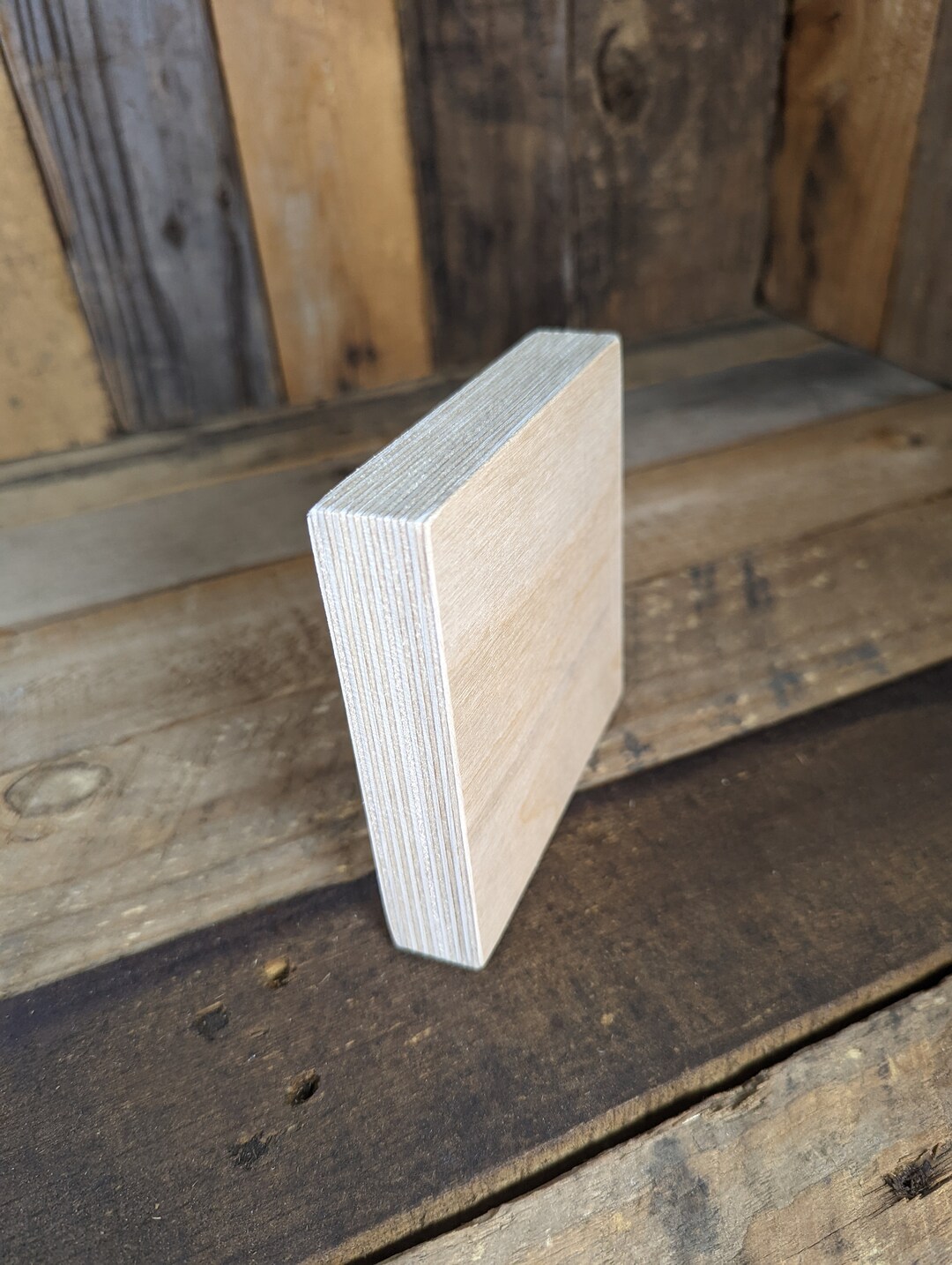 4.5" Wood Square Plaques, BALTIC BIRCH - Wooden Squares, Blank Squares ...