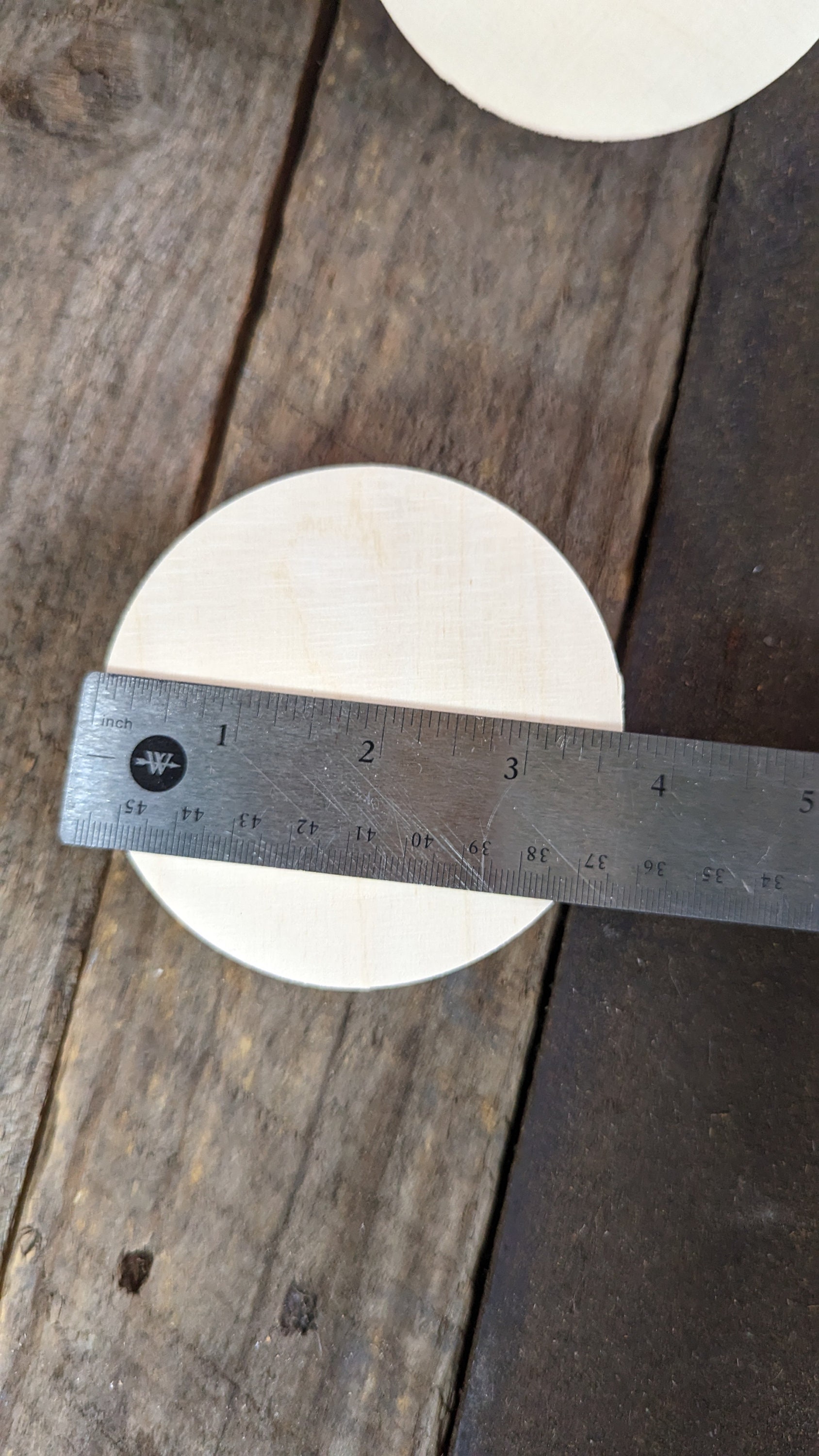 3.625 3 5/8 Wood Circle Disc Plaques BALTIC - Etsy