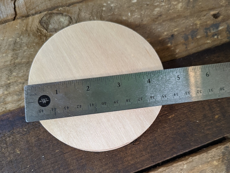 4.5 4 1/2 Wood Circle Disc Plaques BALTIC BIRCH - Etsy