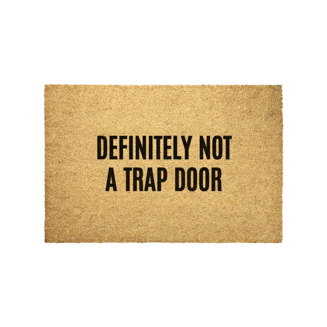 Definitely Not A Trap Door Funny Doormat Welcome Mat Front - Etsy