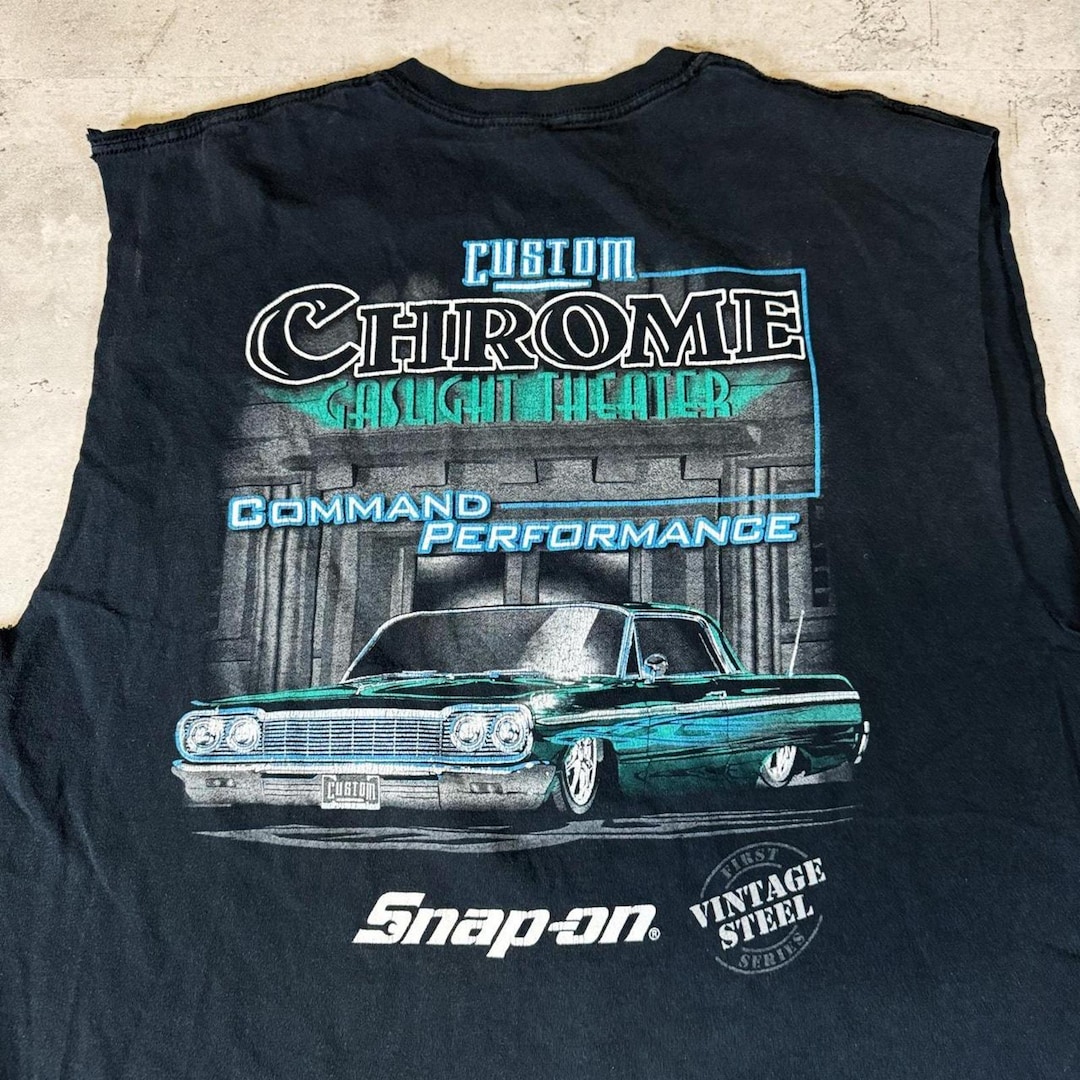 Vintage Snap on Custom Chrome Car Muscle Tank • XL/XXL - Etsy