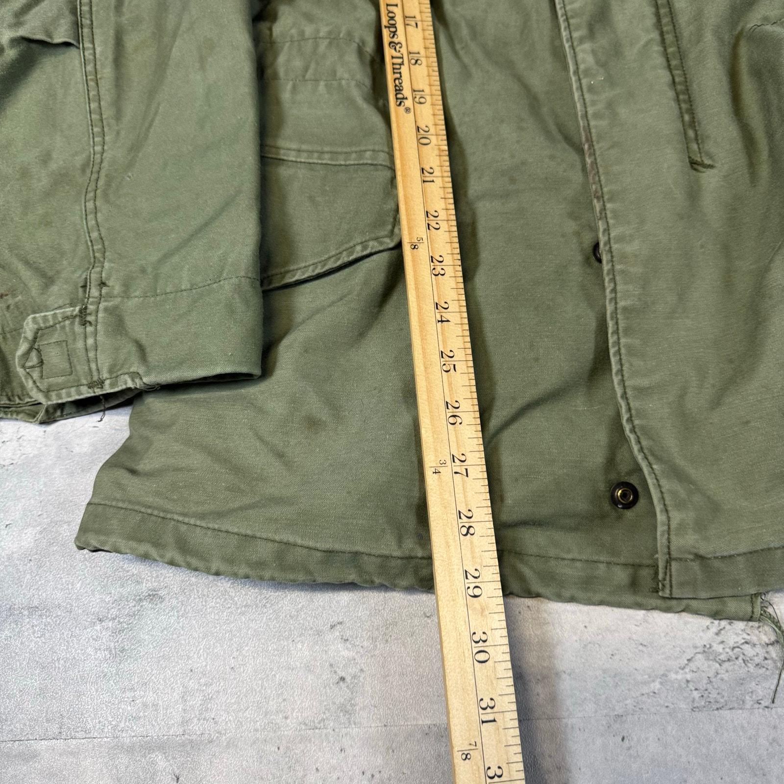 Vintage 80s Military Jacket, M-65 Field Stained Military USA Made Coat ...