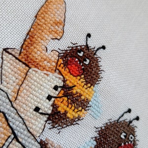 Cross Stitch Pattern Bee Baby Child Family Shop Cart Mother Cross ...