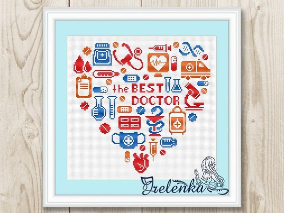 Cross stitch pattern doctor medicine xstitch sampler primitive | Etsy