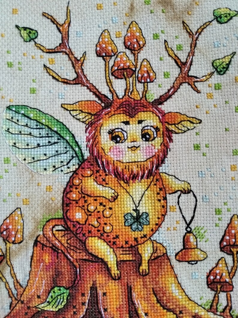 Cross Stitch Pattern Forest Spirit Fantasy PDF Instant | Etsy