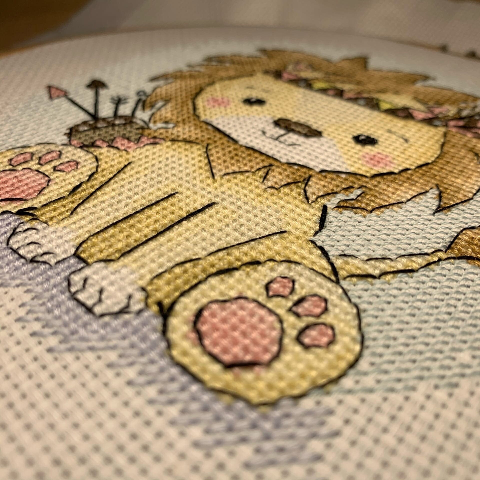 Cross stitch pattern lion baby child cute animals xstitch PDF | Etsy