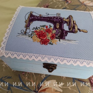 Cross Stitch Pattern Sewing Machine Flowers Retro Sewing Xstitch Set ...