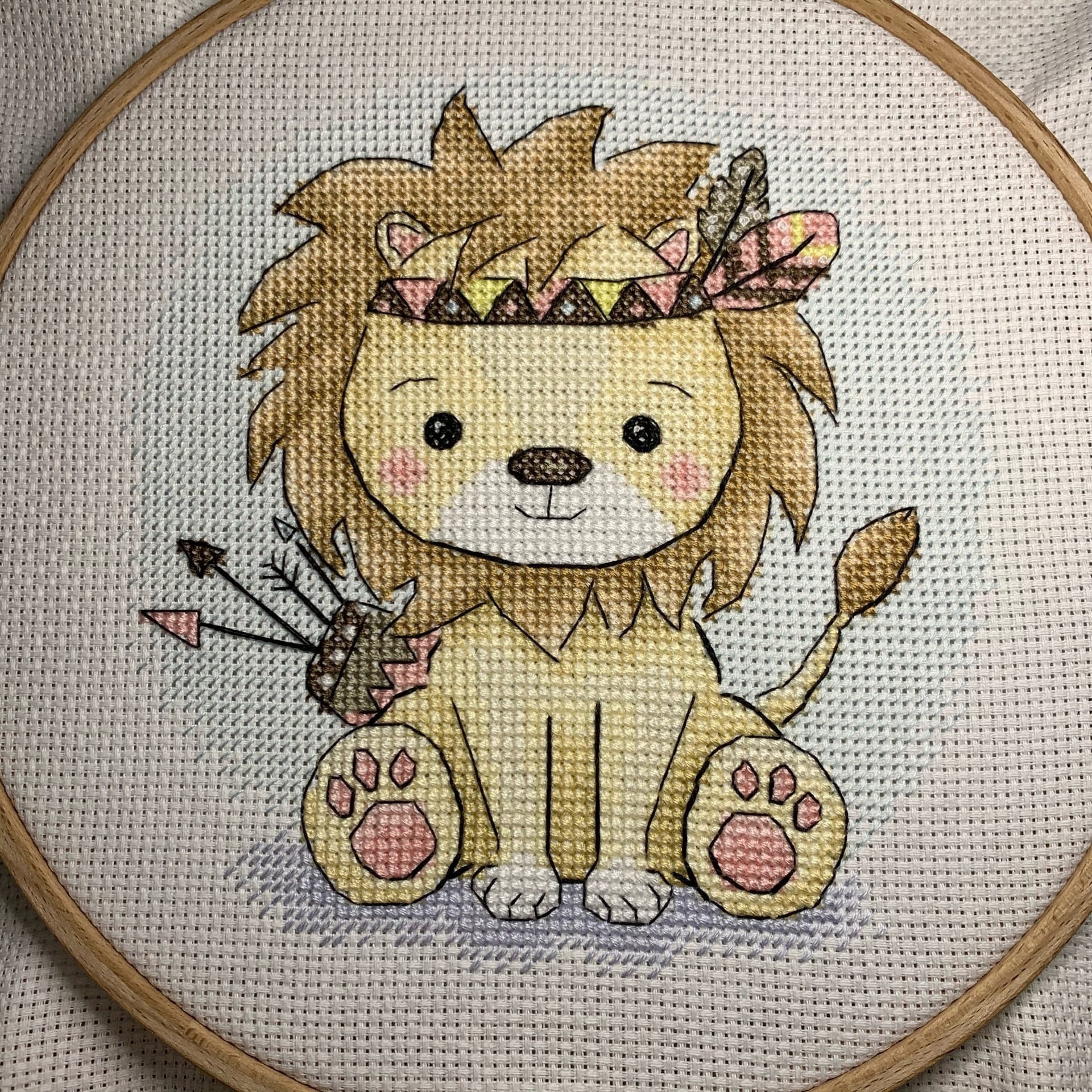 Cross stitch pattern lion baby child cute animals xstitch PDF - Etsy.de