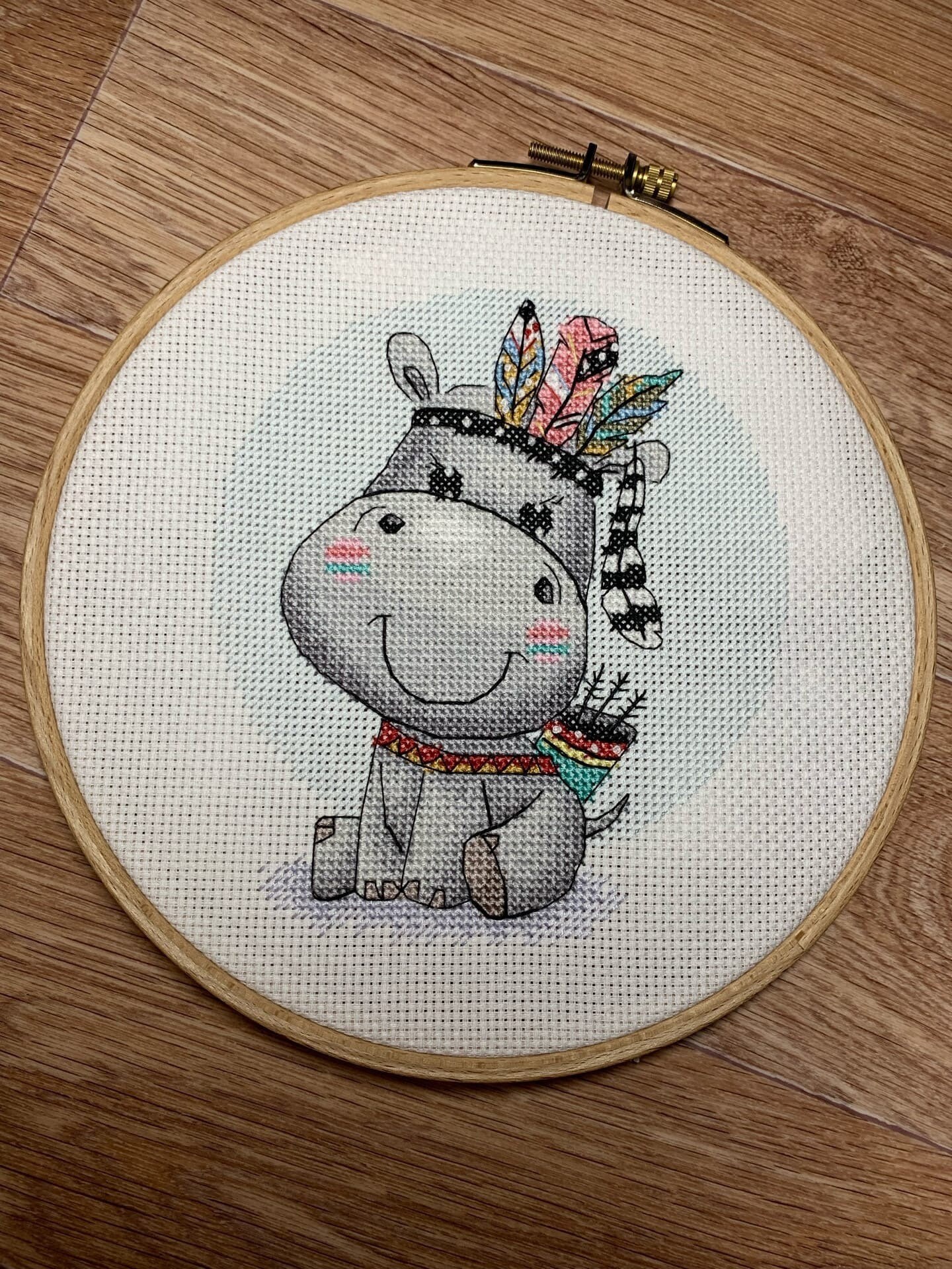Cross Stitch Pattern Hippopotamus Baby Child Xstitch Animals | Etsy