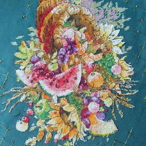 Cross Stitch Pattern Cornucopia Fruit Coin Beads Kitchen Xstitch PDF ...
