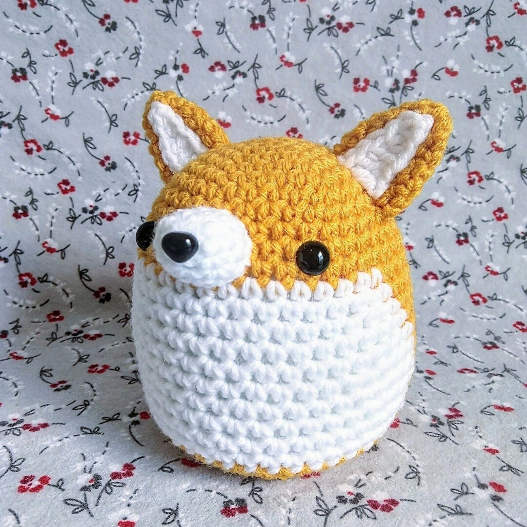 Chonky Shiba Fox Dog Amigurumi Crochet Plush - Etsy