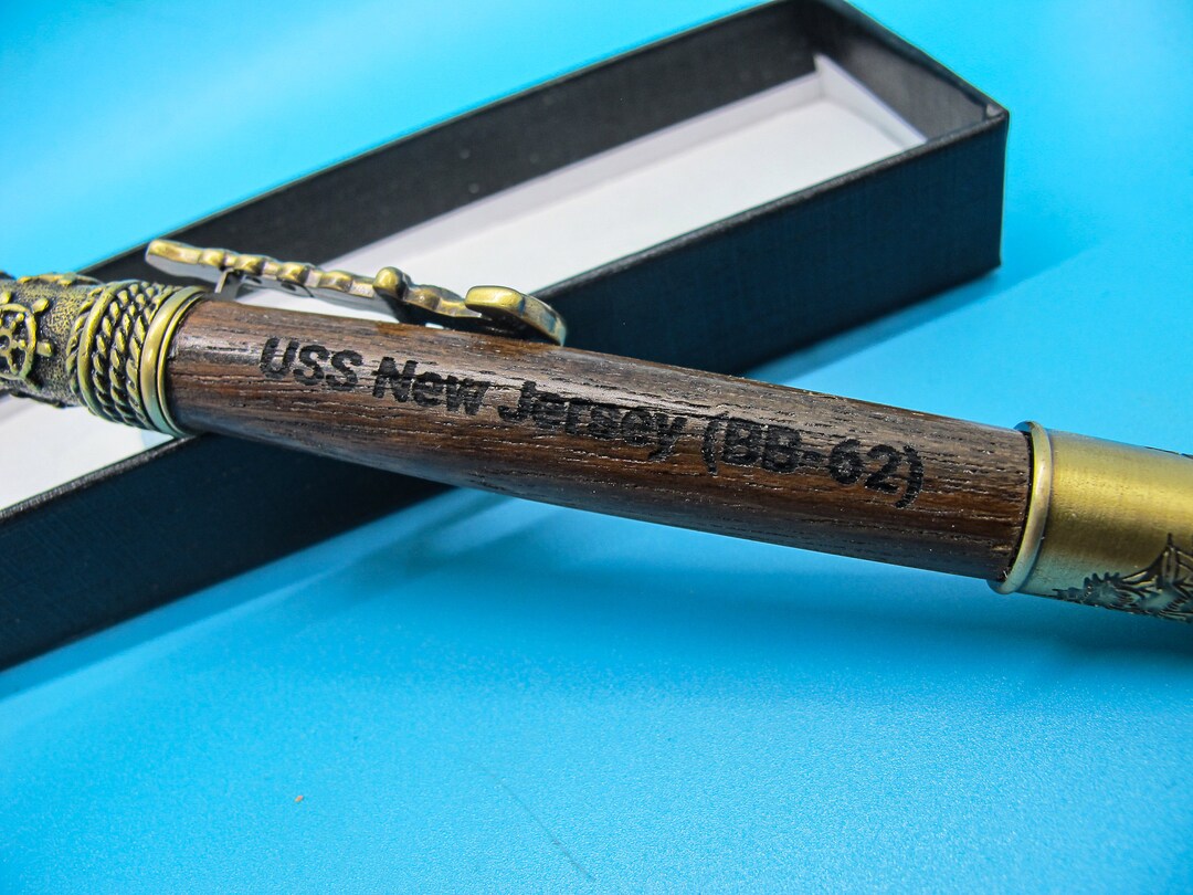 Battleship USS New Jersey (BB-62) Ballpoint Pen - Made From Ship's ...