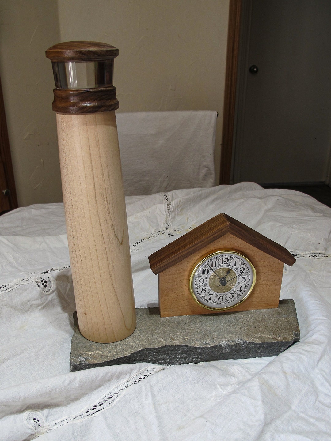 Wood Lighthouse Clock - Etsy