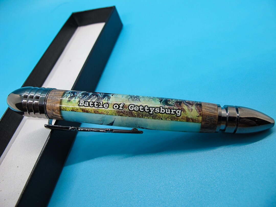 Civil War Pen Made From Authentic Gettysburg Witness Tree & Acrylic ...