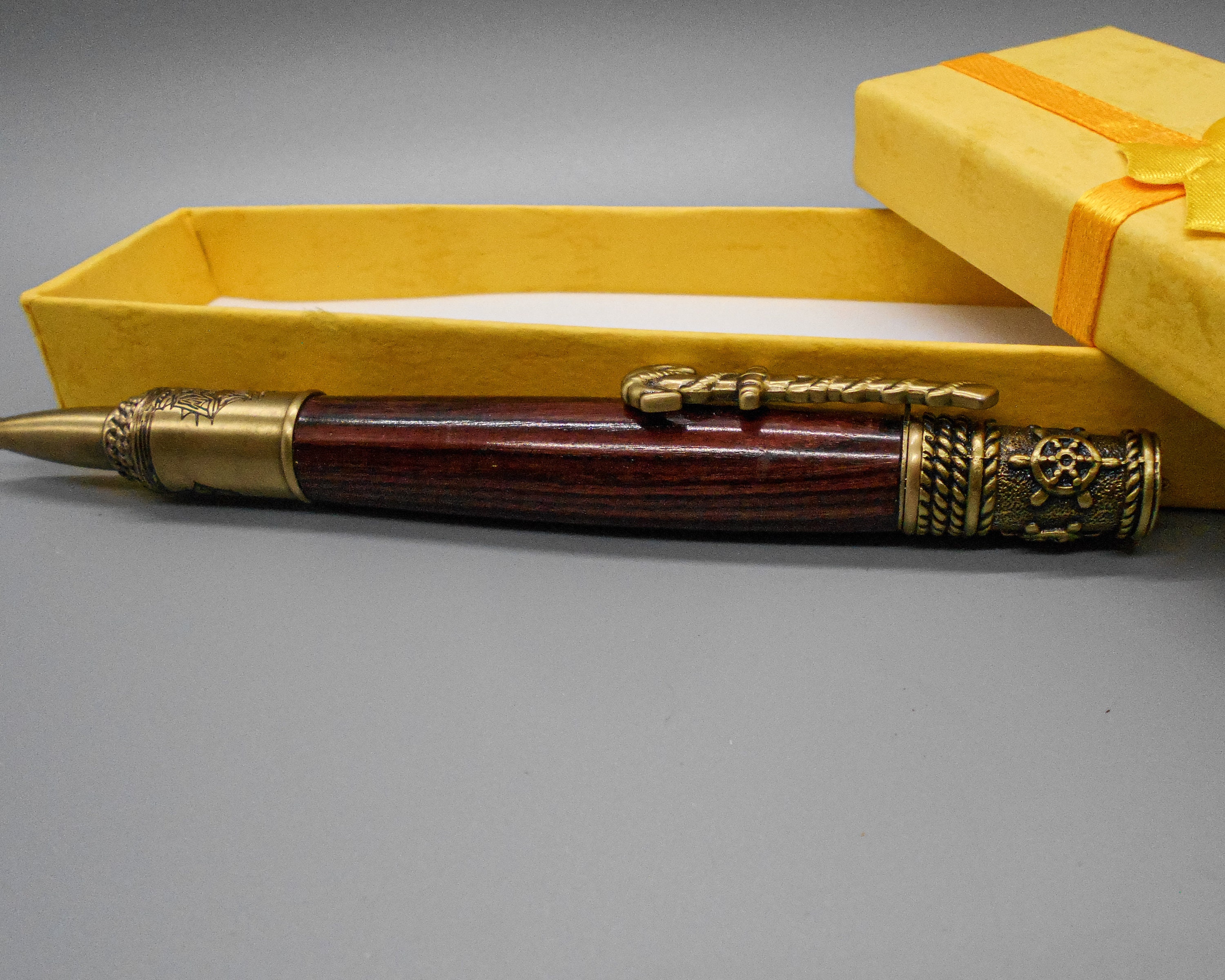 NAUTICAL BALLPOINT PEN - Wooden Nautical Pen - Kingwood Pen - Father ...
