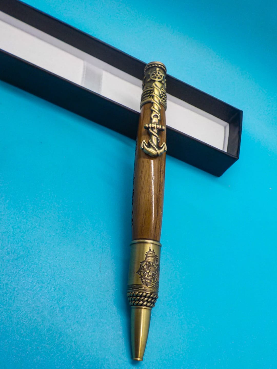 Battleship USS Wisconsin BB-64 Ballpoint Pen Made From Ship's Teakwood ...