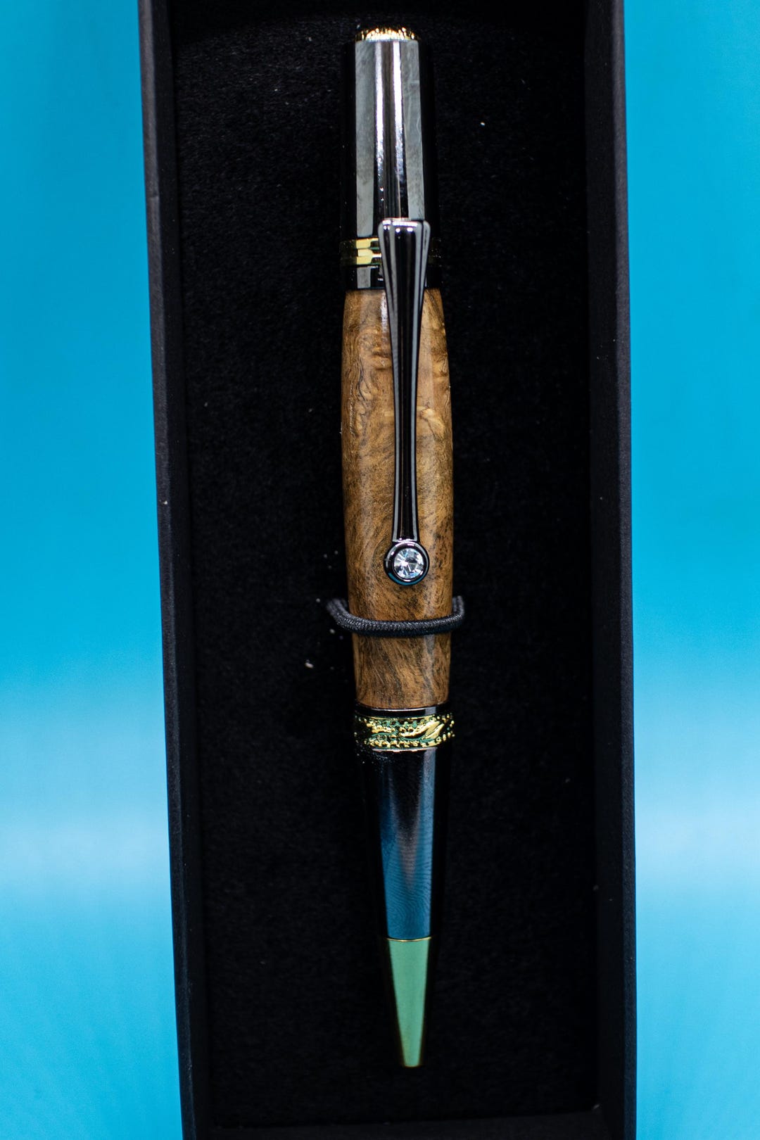 Asian Silkwood Pen, Majestic Squire Style, Hand Turned With Gun Metal ...